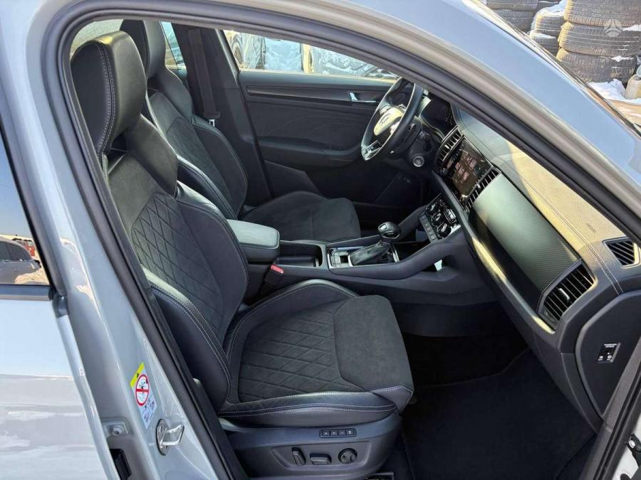 Grey Skoda Kodiaq 2022 in Vilnius, with an engine capacity of 1.50 L and mileage of 179 thousand km for 26200 €, photo 13 on AUTOMOTO.COM.LV