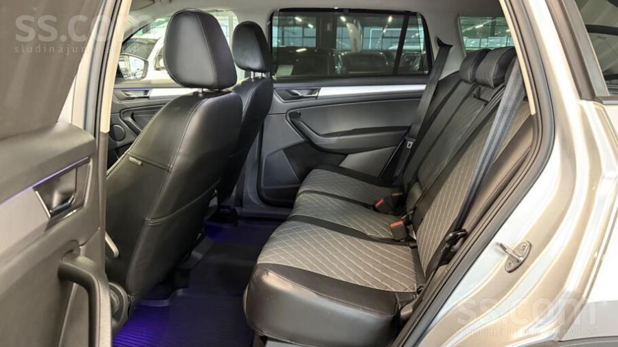 Grey Skoda Kodiaq 2022 in Riga, with an engine capacity of 2.00 L and mileage of 134 thousand km for 22900 €, photo 13 on AUTOMOTO.COM.LV