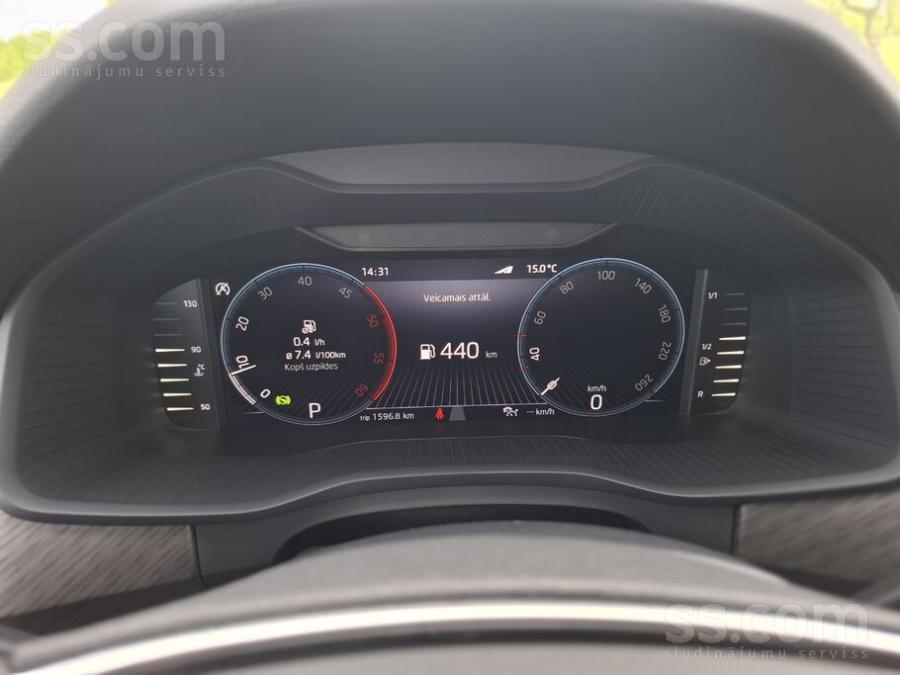 Grey Skoda Kodiaq 2022 in Riga, with an engine capacity of 2.00 L and mileage of 53 thousand km for 34950 €, photo 18 on AUTOMOTO.COM.LV