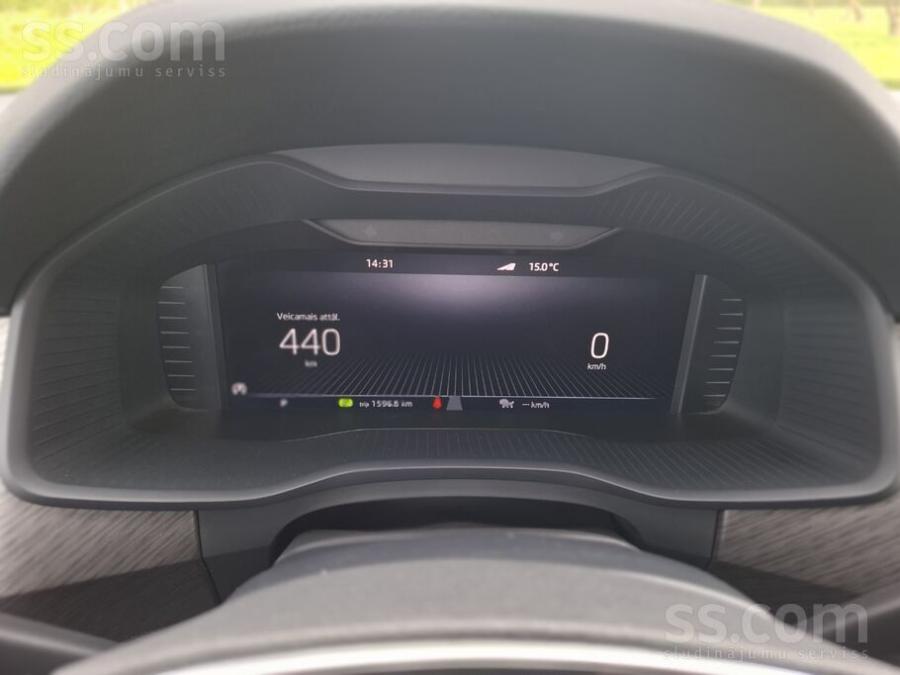 Grey Skoda Kodiaq 2022 in Riga, with an engine capacity of 2.00 L and mileage of 53 thousand km for 33950 €, photo 12 on AUTOMOTO.COM.LV