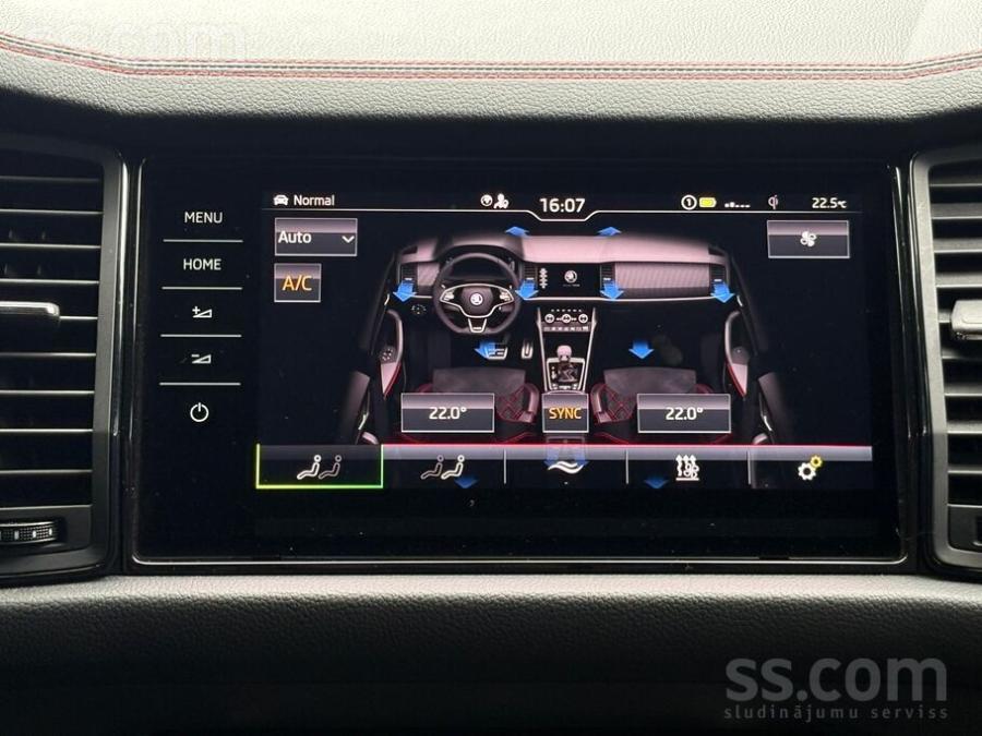 Pelēks Skoda Kodiaq 2022 Rīga, ar dzinēja tilpumu 2.00 L un nobraukumu 134 tūkst. km par 33500 €, foto 16 vietnē AUTOMOTO.COM.LV