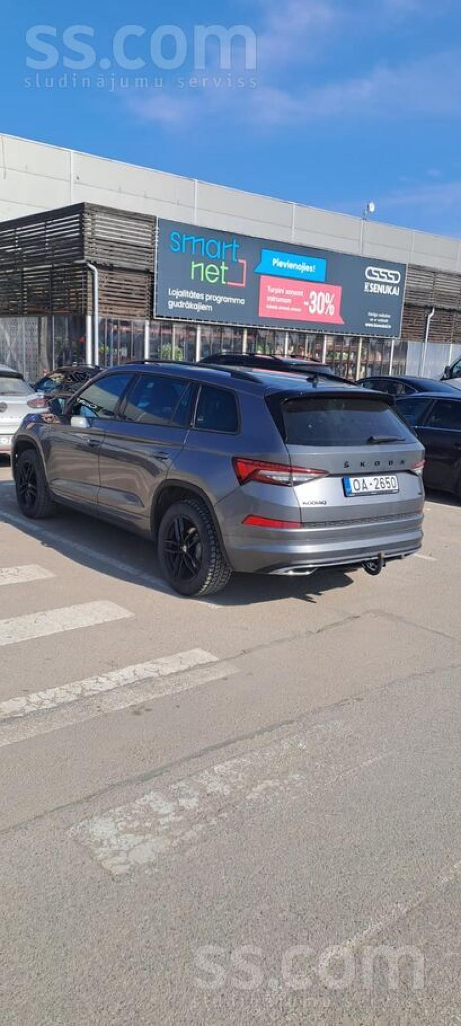 Grey Skoda Kodiaq 2022 in Madona, with an engine capacity of 2.00 L and mileage of 73 thousand km for 34000 €, photo 5 on AUTOMOTO.COM.LV