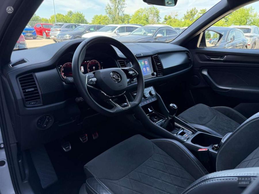 Grey Skoda Kodiaq 2022 in Siauliai, with an engine capacity of 1.50 L and mileage of 215 thousand km for 22978 €, photo 15 on AUTOMOTO.COM.LV