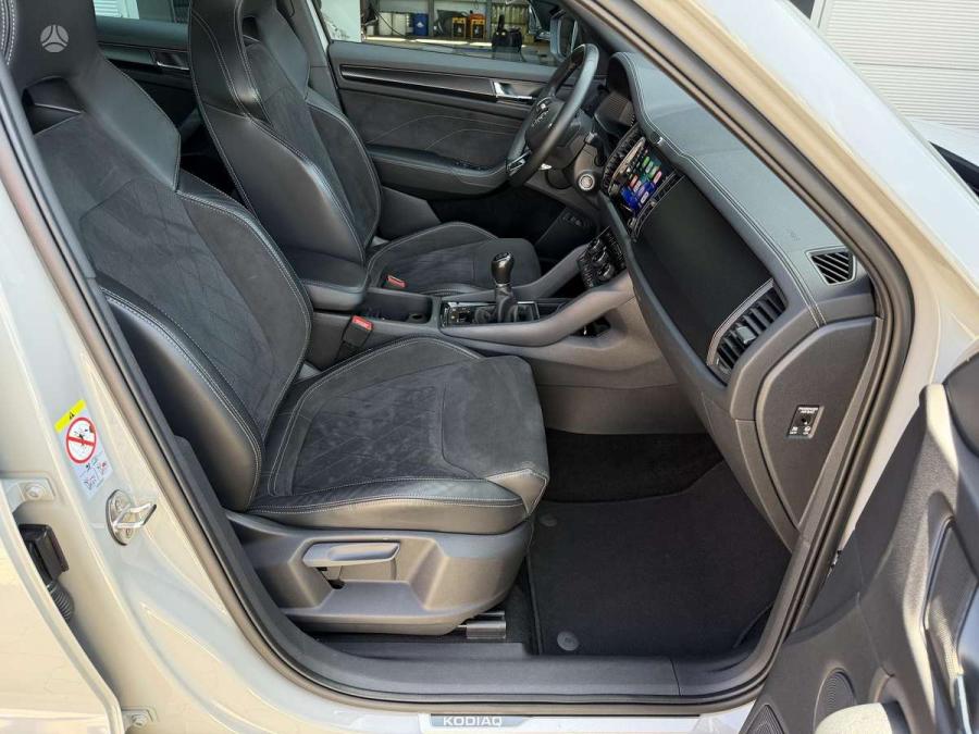 Grey Skoda Kodiaq 2022 in Siauliai, with an engine capacity of 1.50 L and mileage of 215 thousand km for 22978 €, photo 22 on AUTOMOTO.COM.LV