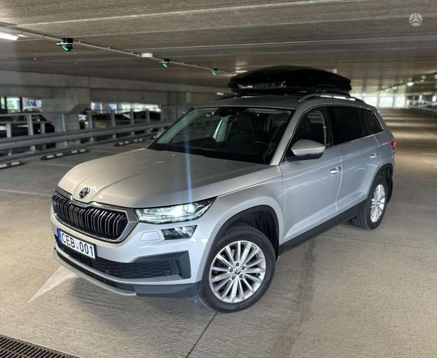 Серый Шкода Kodiaq 2022 в Вильнюс, объемом двигателя 1.97 л и пробегом 93 тыс. км за 28900 €, фото 3 на AUTOMOTO.COM.LV