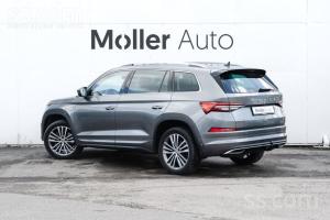 Grey Skoda Kodiaq 2022 in Riga, with an engine capacity of 2.00 L and mileage of 128 thousand km for 32550 €, photo 4 on AUTOMOTO.COM.LV