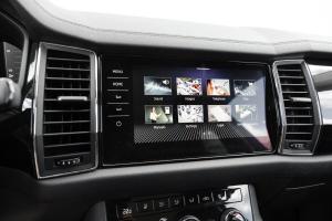 Grey Skoda Kodiaq 2022 in Riga, with an engine capacity of 2.00 L and mileage of 128 thousand km for 32550 €, photo 39 on AUTOMOTO.COM.LV