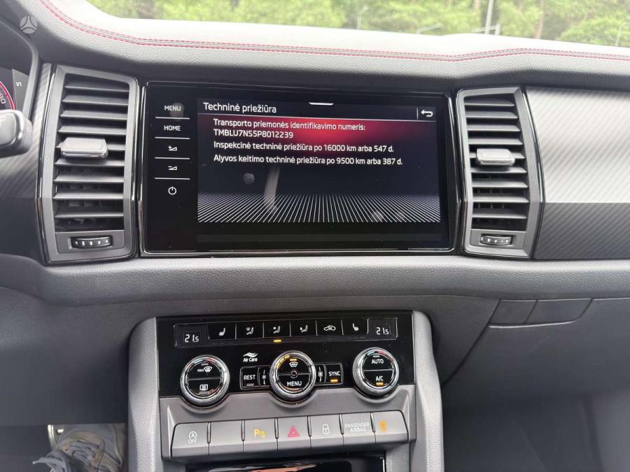 Серый Шкода Kodiaq 2022 в Вильнюс, объемом двигателя 1.98 л и пробегом 124 тыс. км за 30700 €, фото 14 на AUTOMOTO.COM.LV