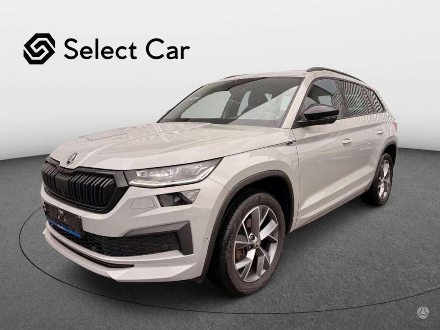 Grey Skoda Kodiaq 2022 in Vilnius, with an engine capacity of 1.97 L and mileage of 155 thousand km for 27700 €, photo 1 on AUTOMOTO.COM.LV