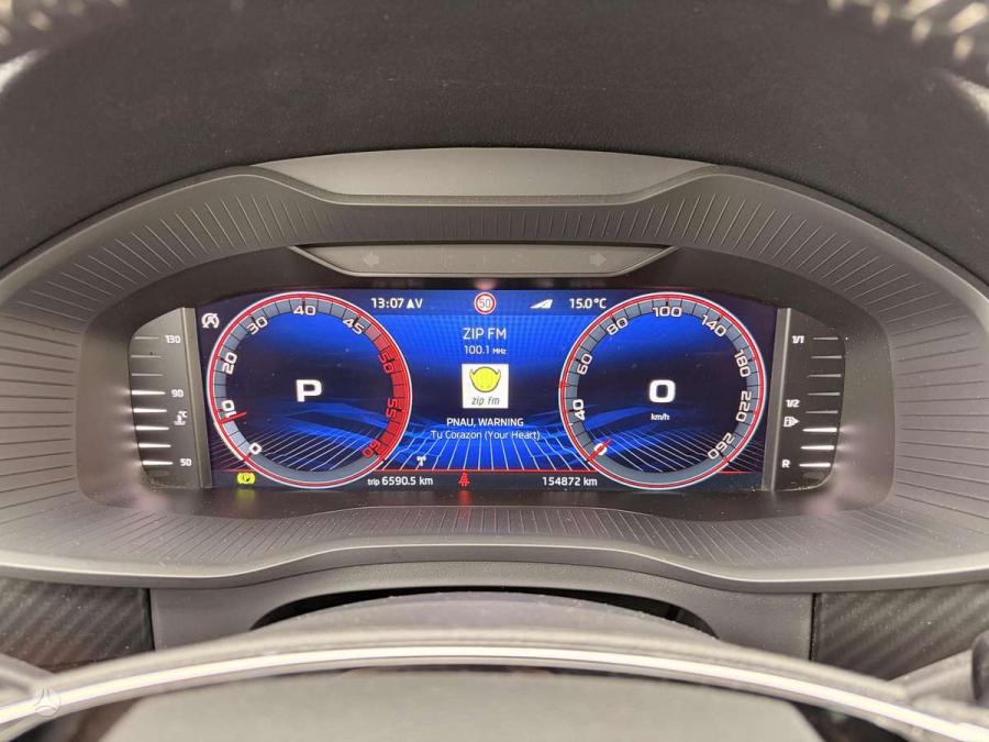 Grey Skoda Kodiaq 2022 in Vilnius, with an engine capacity of 1.97 L and mileage of 155 thousand km for 27700 €, photo 14 on AUTOMOTO.COM.LV
