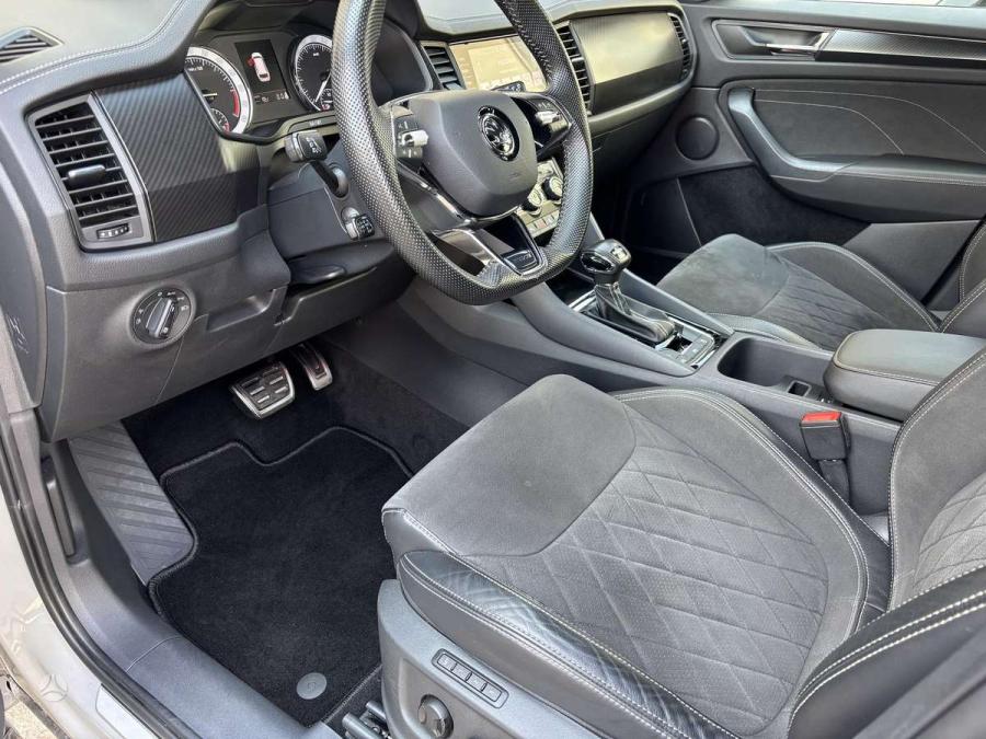 Grey Skoda Kodiaq 2022 in Panevezys, with an engine capacity of 1.97 L and mileage of 178 thousand km for 22500 €, photo 14 on AUTOMOTO.COM.LV