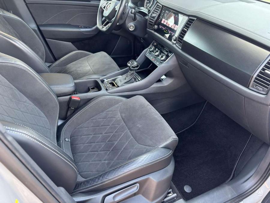 Grey Skoda Kodiaq 2022 in Panevezys, with an engine capacity of 1.97 L and mileage of 178 thousand km for 22500 €, photo 18 on AUTOMOTO.COM.LV