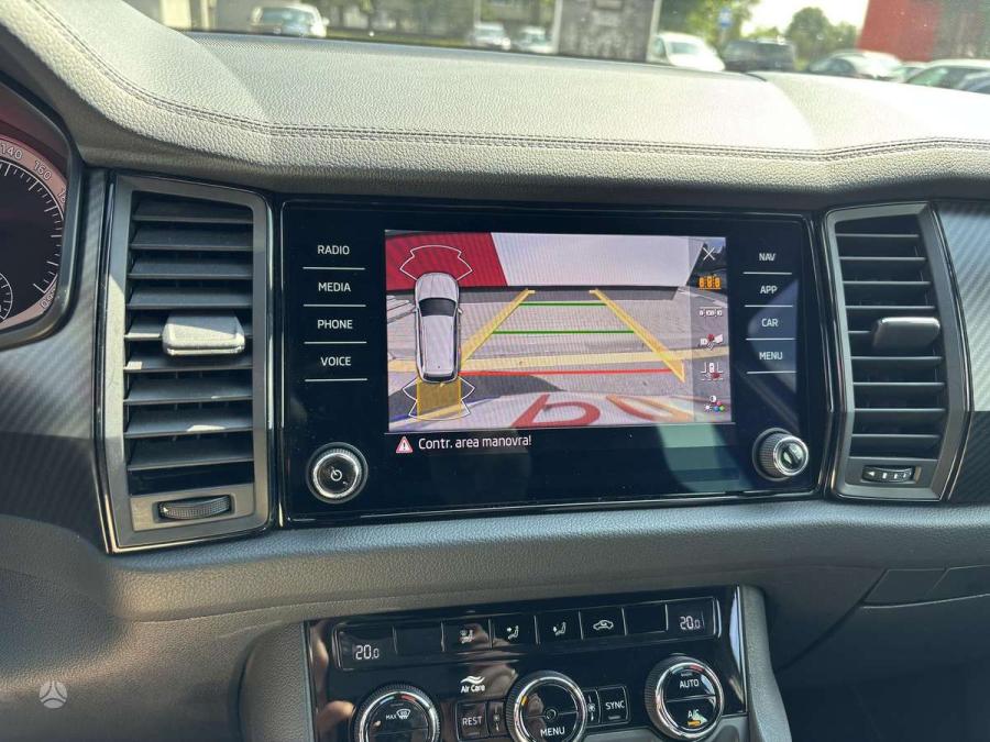 Grey Skoda Kodiaq 2022 in Panevezys, with an engine capacity of 1.97 L and mileage of 178 thousand km for 22500 €, photo 19 on AUTOMOTO.COM.LV