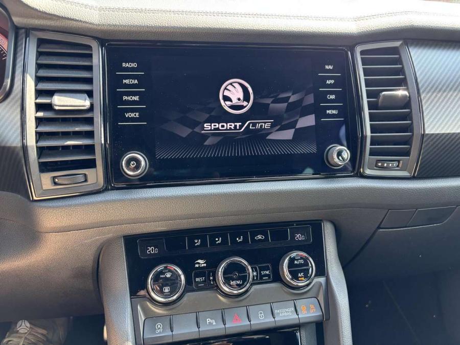 Grey Skoda Kodiaq 2022 in Panevezys, with an engine capacity of 1.97 L and mileage of 178 thousand km for 22500 €, photo 20 on AUTOMOTO.COM.LV
