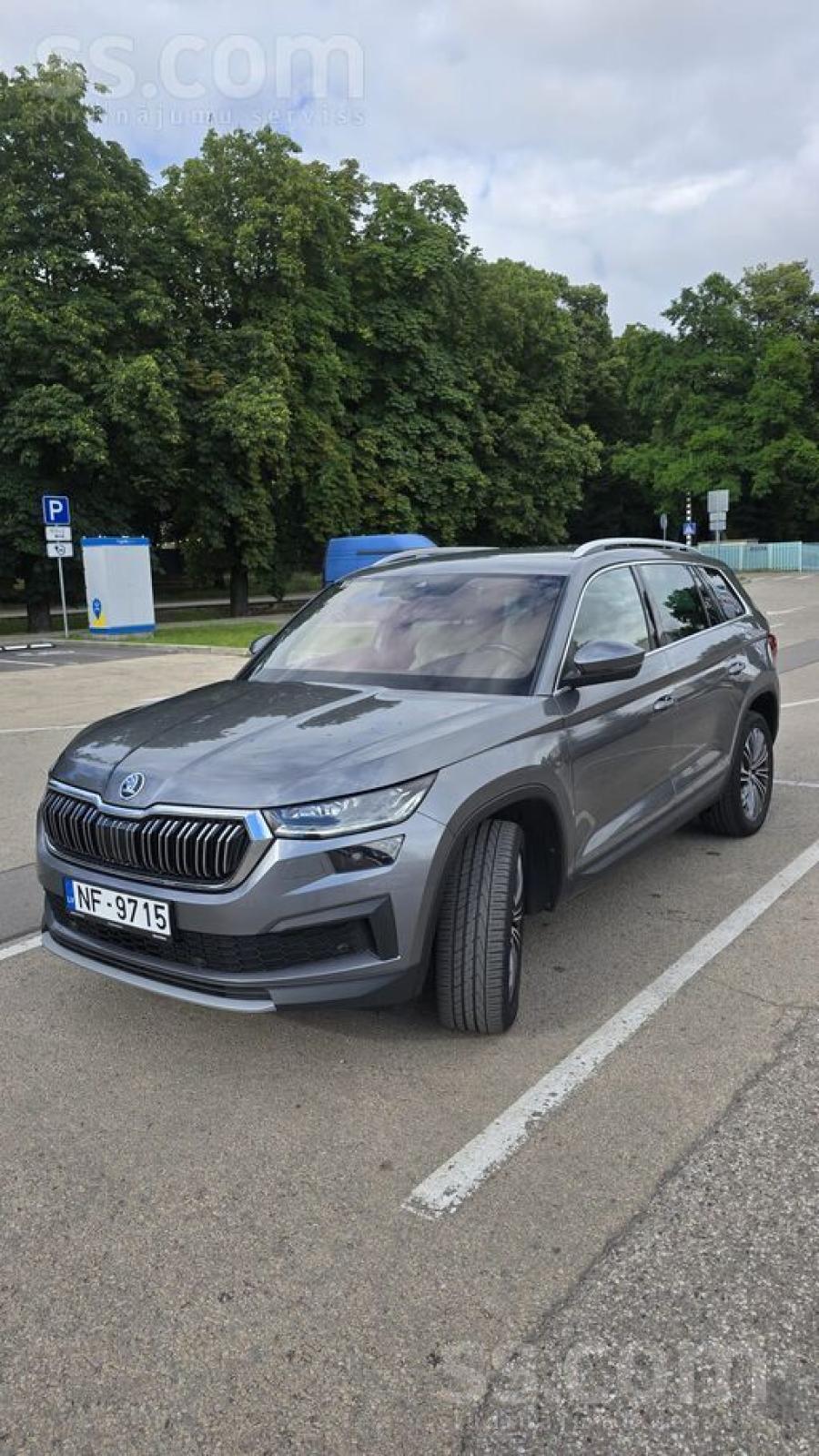 Pelēks Skoda Kodiaq 2022 Rīga, ar dzinēja tilpumu 2.00 L un nobraukumu 76 tūkst. km par 32990 €, foto 1 vietnē AUTOMOTO.COM.LV