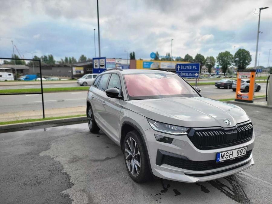 Pelēks Skoda Kodiaq 2022 Klaipėda, ar dzinēja tilpumu 1.98 L un nobraukumu 91 tūkst. km par 33700 €, foto 3 vietnē AUTOMOTO.COM.LV