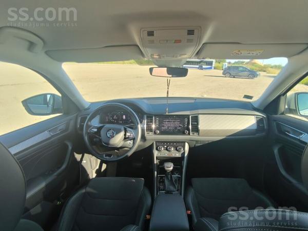 Grey Skoda Kodiaq 2022 in Riga, with an engine capacity of 1.50 L and mileage of 61 thousand km for 26500 €, photo 6 on AUTOMOTO.COM.LV