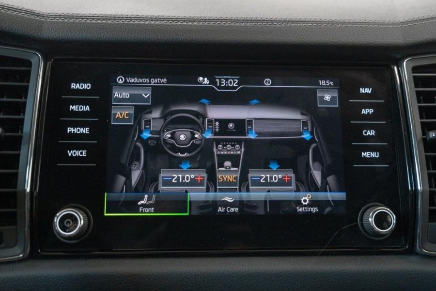 Серый Шкода Kodiaq 2022 в Вильнюс, объемом двигателя 2.00 л и пробегом 159 тыс. км за 24500 €, фото 21 на AUTOMOTO.COM.LV