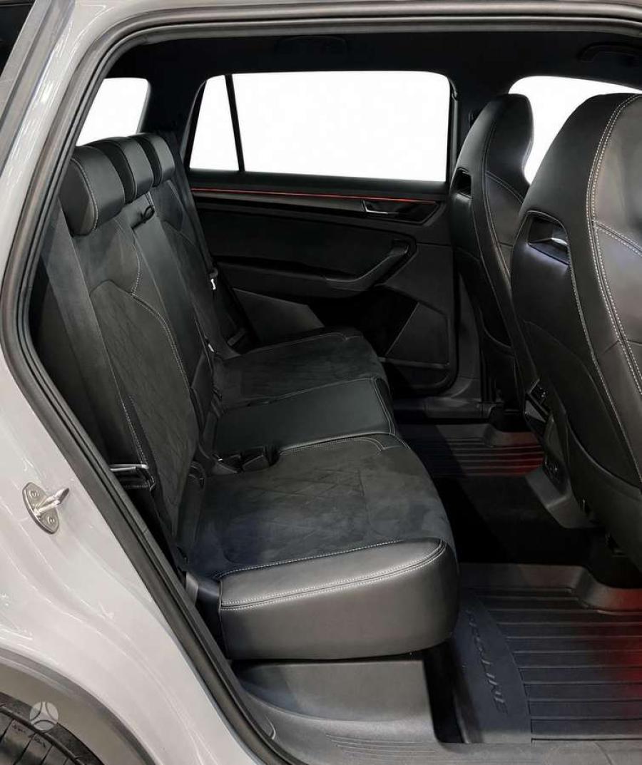 Grey Skoda Kodiaq 2022 in Kaunas, with an engine capacity of 1.98 L and mileage of 86 thousand km for 32800 €, photo 11 on AUTOMOTO.COM.LV