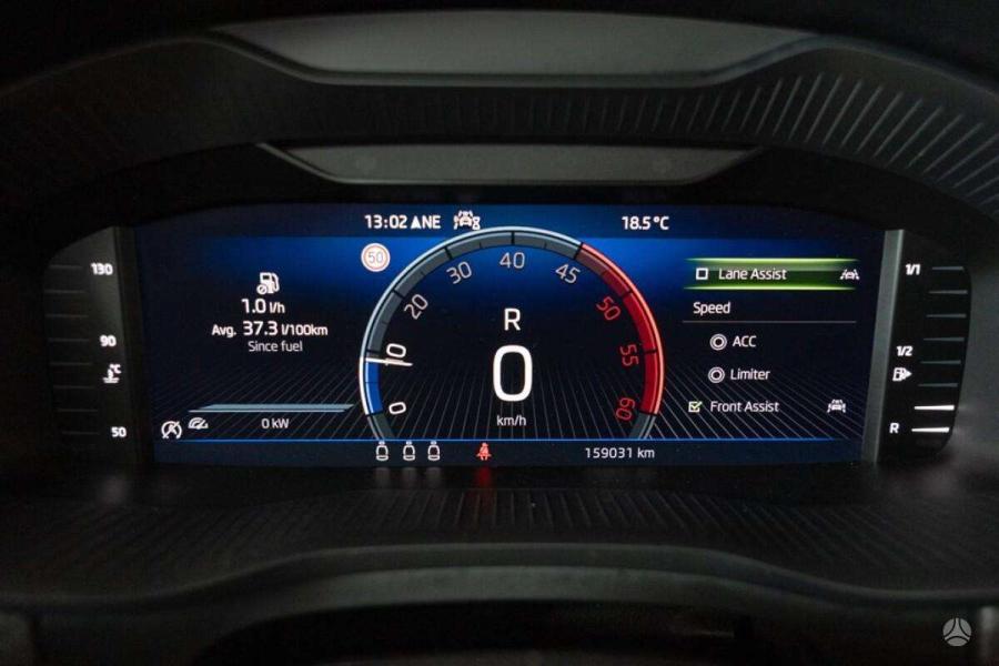 Grey Skoda Kodiaq 2022 in Vilnius, with an engine capacity of 2.00 L and mileage of 159 thousand km for 24500 €, photo 12 on AUTOMOTO.COM.LV