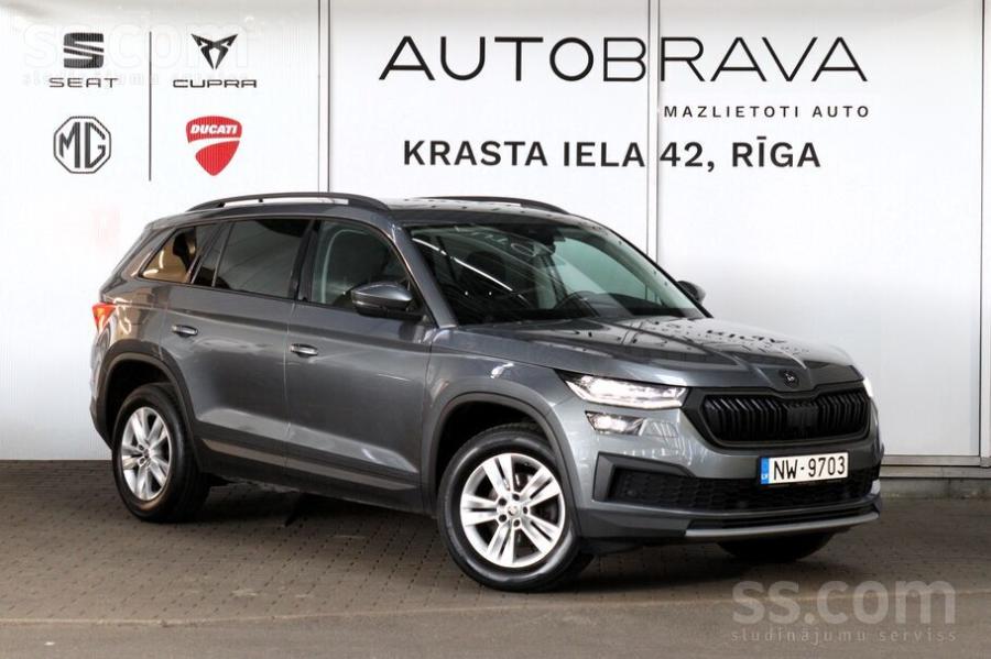 Pelēks Skoda Kodiaq 2022 Rīga, ar dzinēja tilpumu 1.50 L un nobraukumu 99 tūkst. km par 23200 €, foto 4 vietnē AUTOMOTO.COM.LV