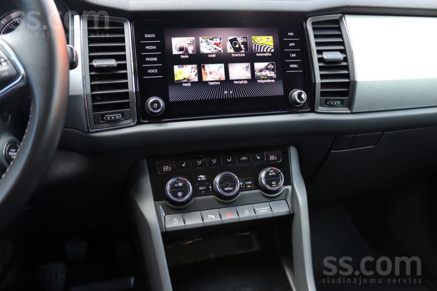 Pelēks Skoda Kodiaq 2022 Rīga, ar dzinēja tilpumu 1.50 L un nobraukumu 99 tūkst. km par 23200 €, foto 13 vietnē AUTOMOTO.COM.LV