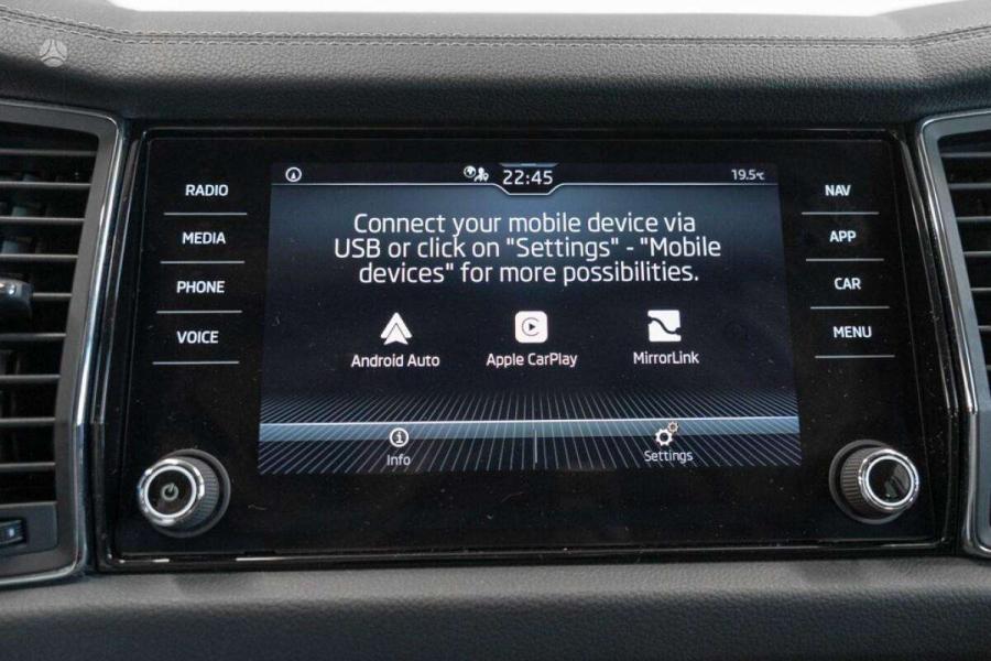 Pelēks Skoda Kodiaq 2022 Viļņa, ar dzinēja tilpumu 2.00 L un nobraukumu 159 tūkst. km par 25050 €, foto 14 vietnē AUTOMOTO.COM.LV