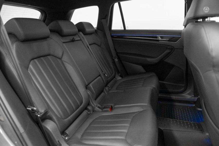 Grey Skoda Kodiaq 2022 in Vilnius, with an engine capacity of 2.00 L and mileage of 157 thousand km for 32500 €, photo 14 on AUTOMOTO.COM.LV