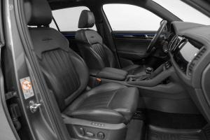 Grey Skoda Kodiaq 2022 in Vilnius, with an engine capacity of 2.00 L and mileage of 157 thousand km for 32500 €, photo 12 on AUTOMOTO.COM.LV