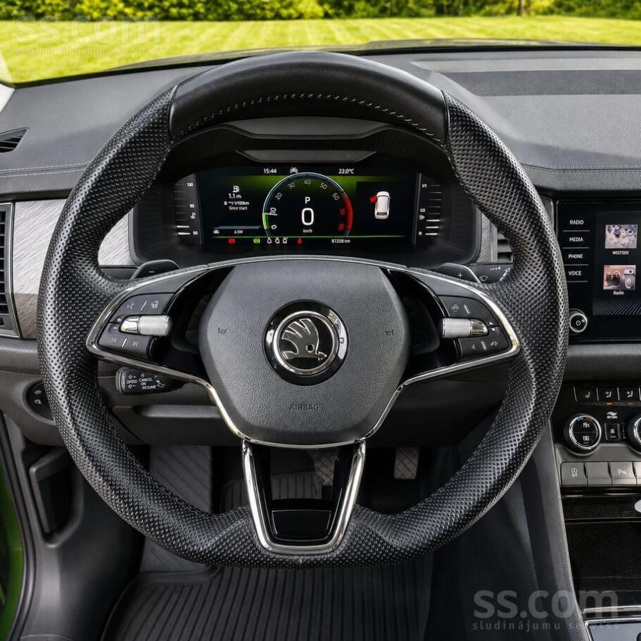 Pelēks Skoda Kodiaq 2022 Rīga, ar dzinēja tilpumu 2.00 L un nobraukumu 87 tūkst. km par 28400 €, foto 11 vietnē AUTOMOTO.COM.LV