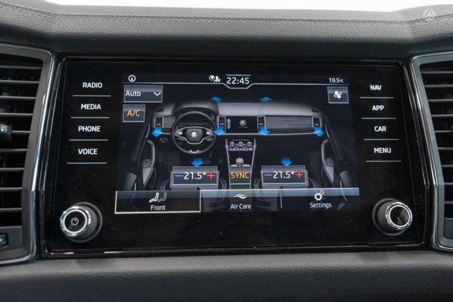 Серый Шкода Kodiaq 2022 в Вильнюс, объемом двигателя 2.00 л и пробегом 159 тыс. км за 23900 €, фото 15 на AUTOMOTO.COM.LV