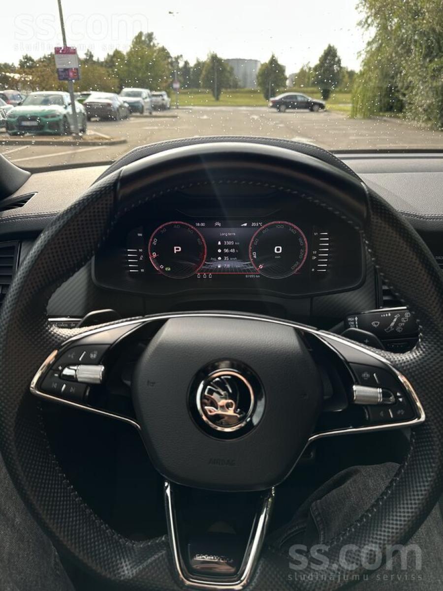 Серый Шкода Kodiaq 2022 в Рига, объемом двигателя 1.50 л и пробегом 88 тыс. км за 28000 €, фото 13 на AUTOMOTO.COM.LV