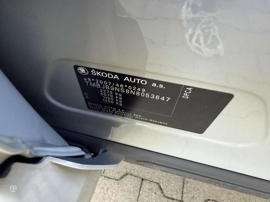 Pelēks Skoda Kodiaq 2022 Šauļi, ar dzinēja tilpumu 1.50 L un nobraukumu 162 tūkst. km par 27818 €, foto 33 vietnē AUTOMOTO.COM.LV