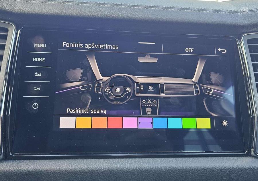Pelēks Skoda Kodiaq 2022 Viļņa, ar dzinēja tilpumu 1.97 L un nobraukumu 176 tūkst. km par 25700 €, foto 22 vietnē AUTOMOTO.COM.LV