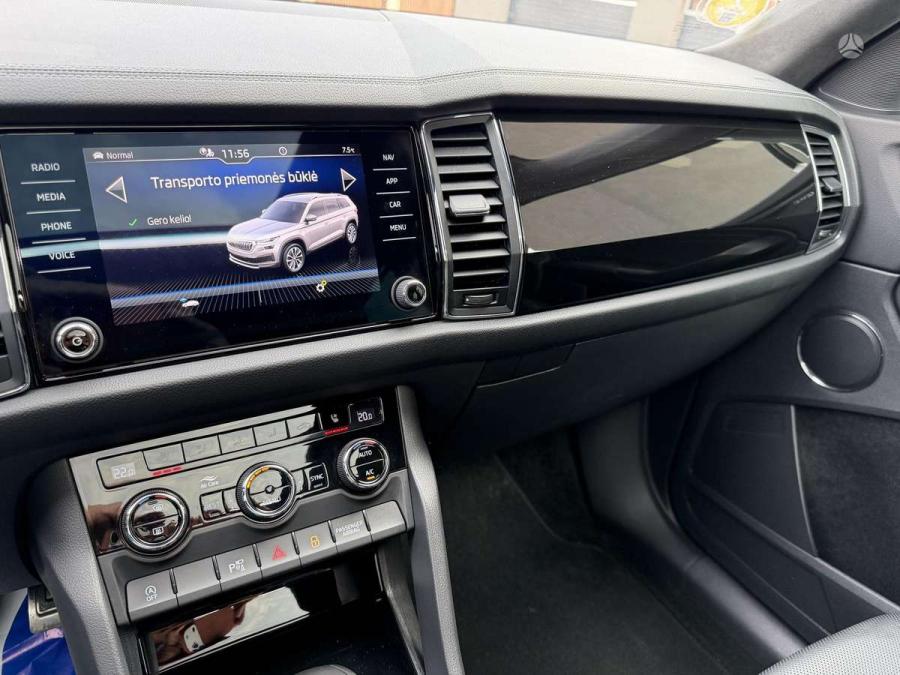 Серый Шкода Kodiaq 2022 в Клайпеда, объемом двигателя 1.97 л и пробегом 215 тыс. км за 24926 €, фото 41 на AUTOMOTO.COM.LV