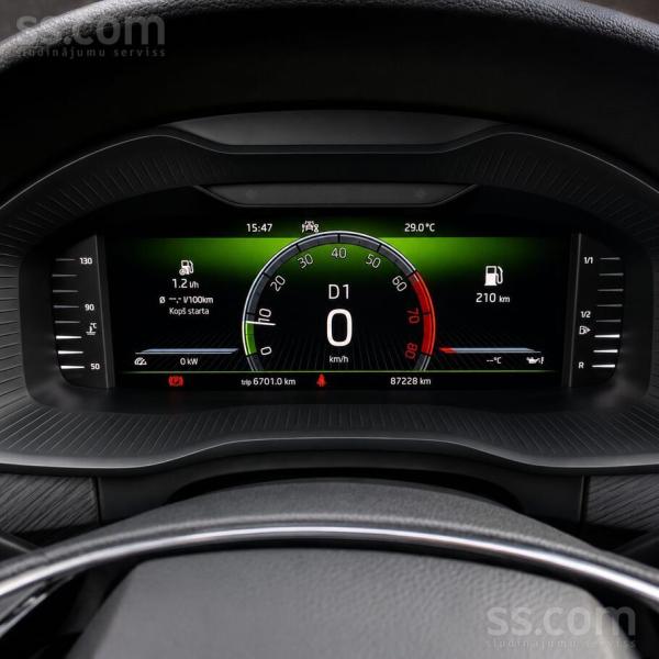 Grey Skoda Kodiaq 2022 in Riga, with an engine capacity of 2.00 L and mileage of 87 thousand km for 26800 €, photo 11 on AUTOMOTO.COM.LV