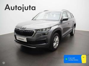 Grey Skoda Kodiaq 2022 in Vilnius, with an engine capacity of 1.97 L and mileage of 110 thousand km for 24200 €, photo  on AUTOMOTO.COM.LV