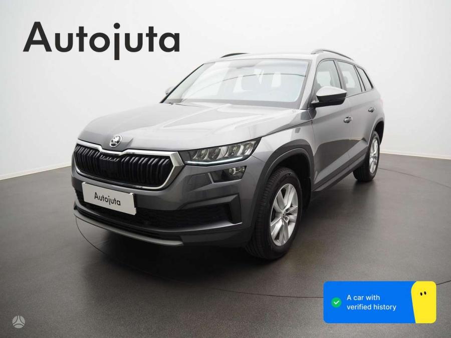 Grey Skoda Kodiaq 2022 in Vilnius, with an engine capacity of 1.97 L and mileage of 110 thousand km for 24200 €, photo 1 on AUTOMOTO.COM.LV
