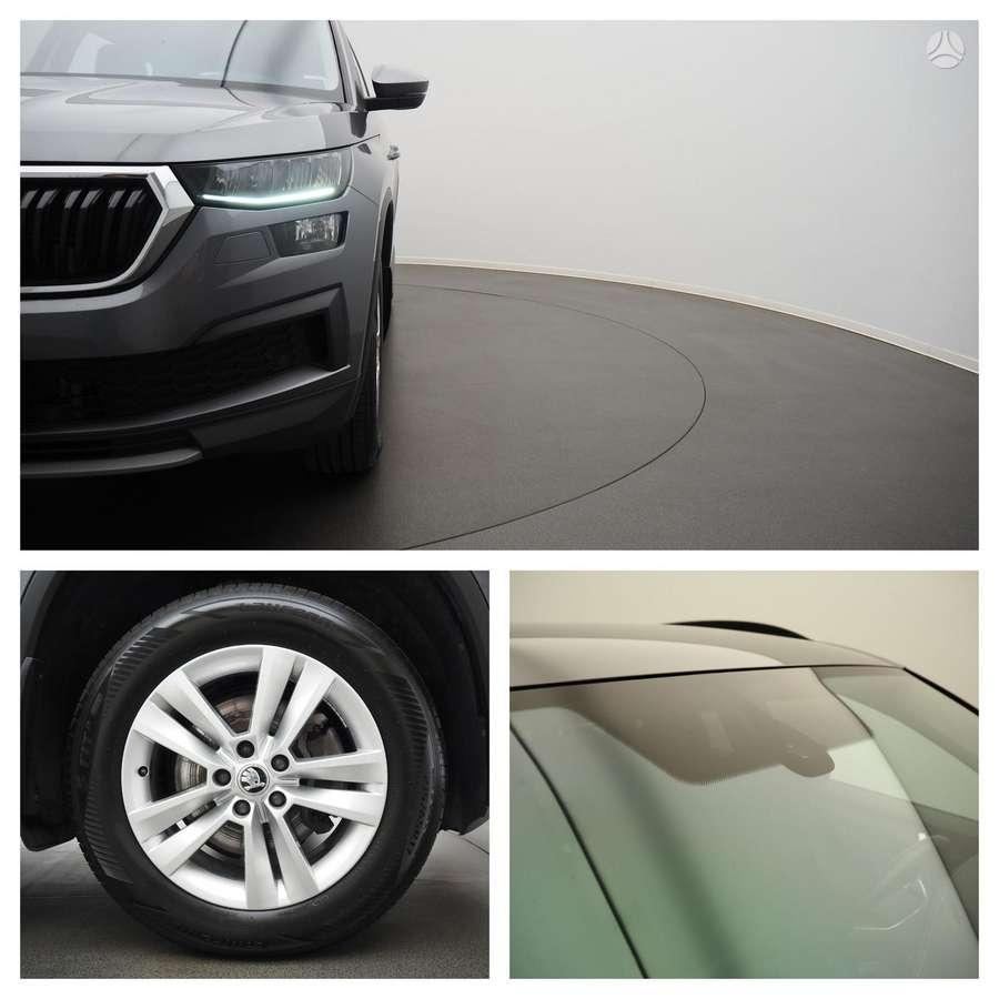 Grey Skoda Kodiaq 2022 in Vilnius, with an engine capacity of 1.97 L and mileage of 110 thousand km for 24200 €, photo 8 on AUTOMOTO.COM.LV