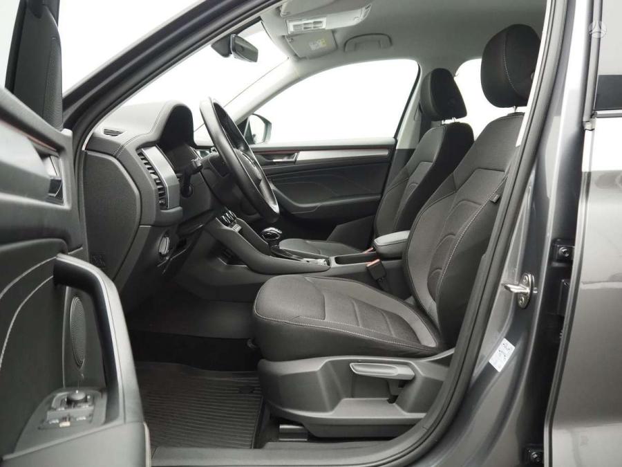 Grey Skoda Kodiaq 2022 in Vilnius, with an engine capacity of 1.97 L and mileage of 110 thousand km for 24200 €, photo 9 on AUTOMOTO.COM.LV
