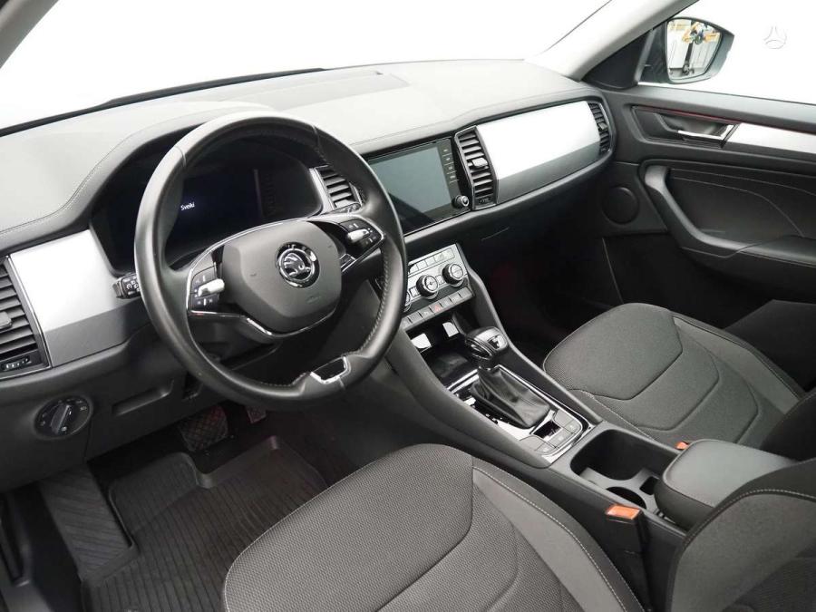 Grey Skoda Kodiaq 2022 in Vilnius, with an engine capacity of 1.97 L and mileage of 110 thousand km for 24200 €, photo 10 on AUTOMOTO.COM.LV