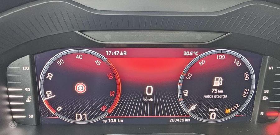 Серый Шкода Kodiaq 2022 в Вильнюс, объемом двигателя 1.97 л и пробегом 200 тыс. км за 22500 €, фото 9 на AUTOMOTO.COM.LV