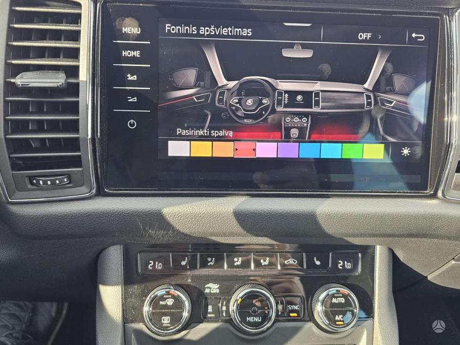 Серый Шкода Kodiaq 2022 в Вильнюс, объемом двигателя 1.97 л и пробегом 200 тыс. км за 22500 €, фото 25 на AUTOMOTO.COM.LV