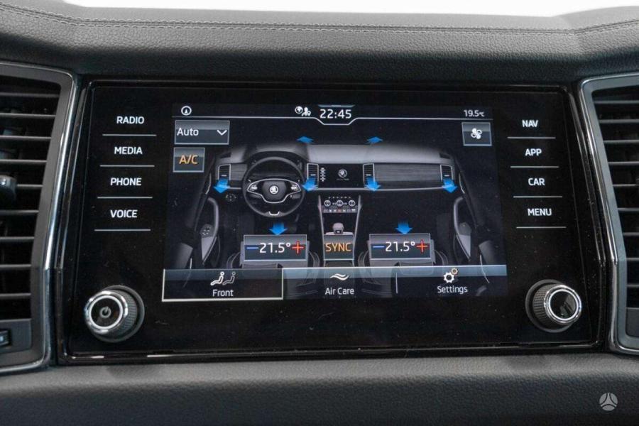 Pelēks Skoda Kodiaq 2022 Viļņa, ar dzinēja tilpumu 2.00 L un nobraukumu 159 tūkst. km par 23400 €, foto 15 vietnē AUTOMOTO.COM.LV