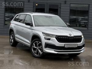 Pelēks Skoda Kodiaq 2022 Jelgava, ar dzinēja tilpumu 1.50 L un nobraukumu 198 tūkst. km par 24800 €, foto  vietnē AUTOMOTO.COM.LV