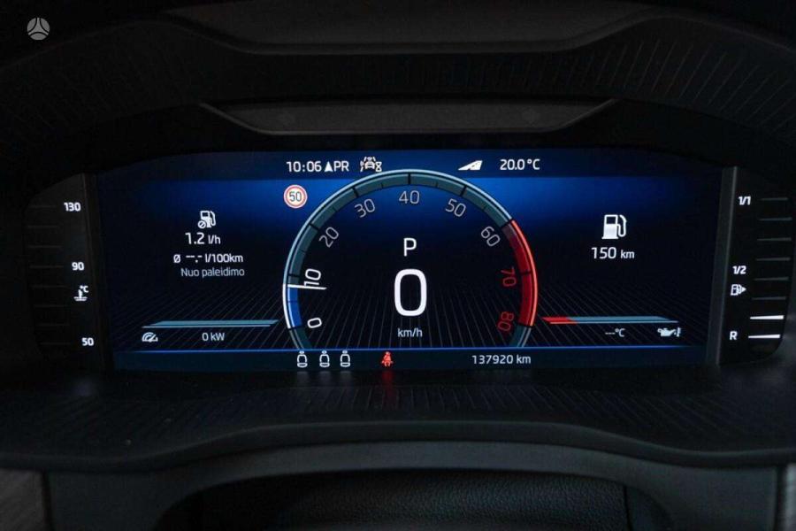 Grey Skoda Kodiaq 2022 in Vilnius, with an engine capacity of 2.00 L and mileage of 138 thousand km for 29900 €, photo 12 on AUTOMOTO.COM.LV