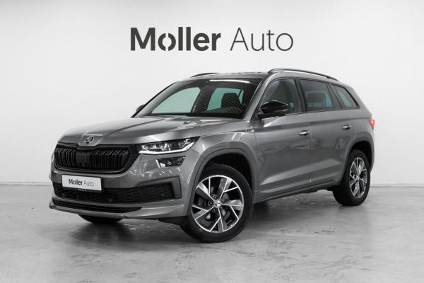 Pelēks Skoda Kodiaq 2022 Viļņa, ar dzinēja tilpumu 2.00 L un nobraukumu 152 tūkst. km par 26900 €, foto  vietnē AUTOMOTO.COM.LV