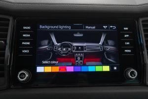 Grey Skoda Kodiaq 2022 in Vilnius, with an engine capacity of 2.00 L and mileage of 152 thousand km for 26900 €, photo 15 on AUTOMOTO.COM.LV