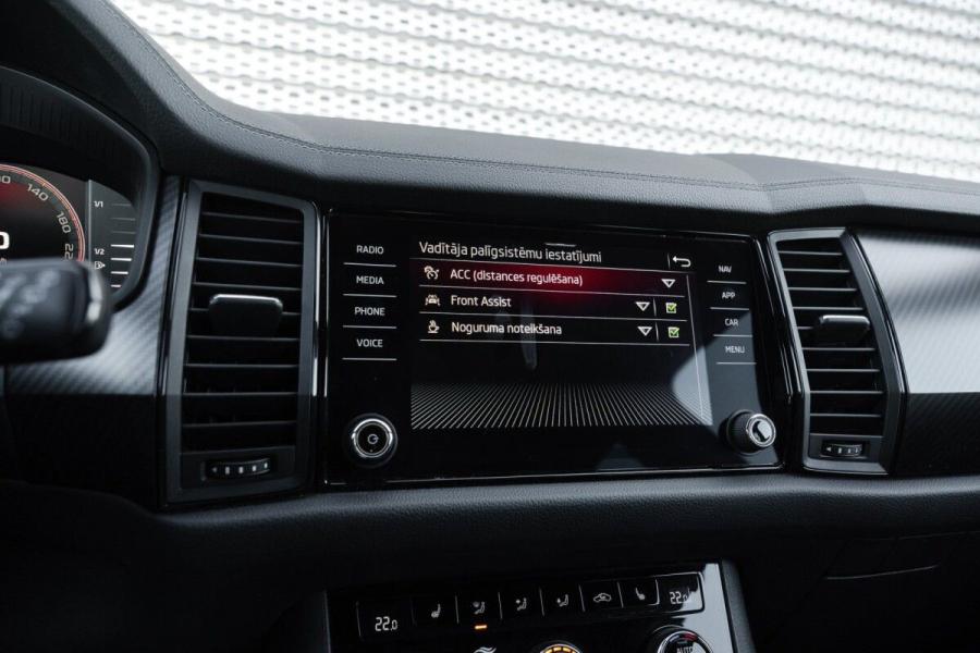 Серый Шкода Kodiaq 2022 в Марупе, объемом двигателя 2.00 л и пробегом 119 тыс. км за 28650 €, фото 20 на AUTOMOTO.COM.LV