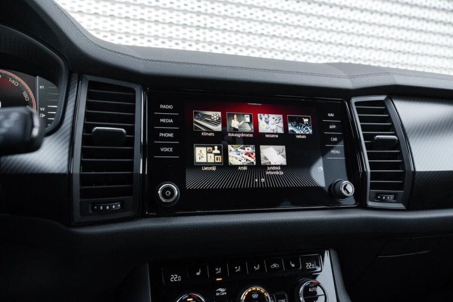 Серый Шкода Kodiaq 2022 в Марупе, объемом двигателя 2.00 л и пробегом 119 тыс. км за 28650 €, фото 21 на AUTOMOTO.COM.LV